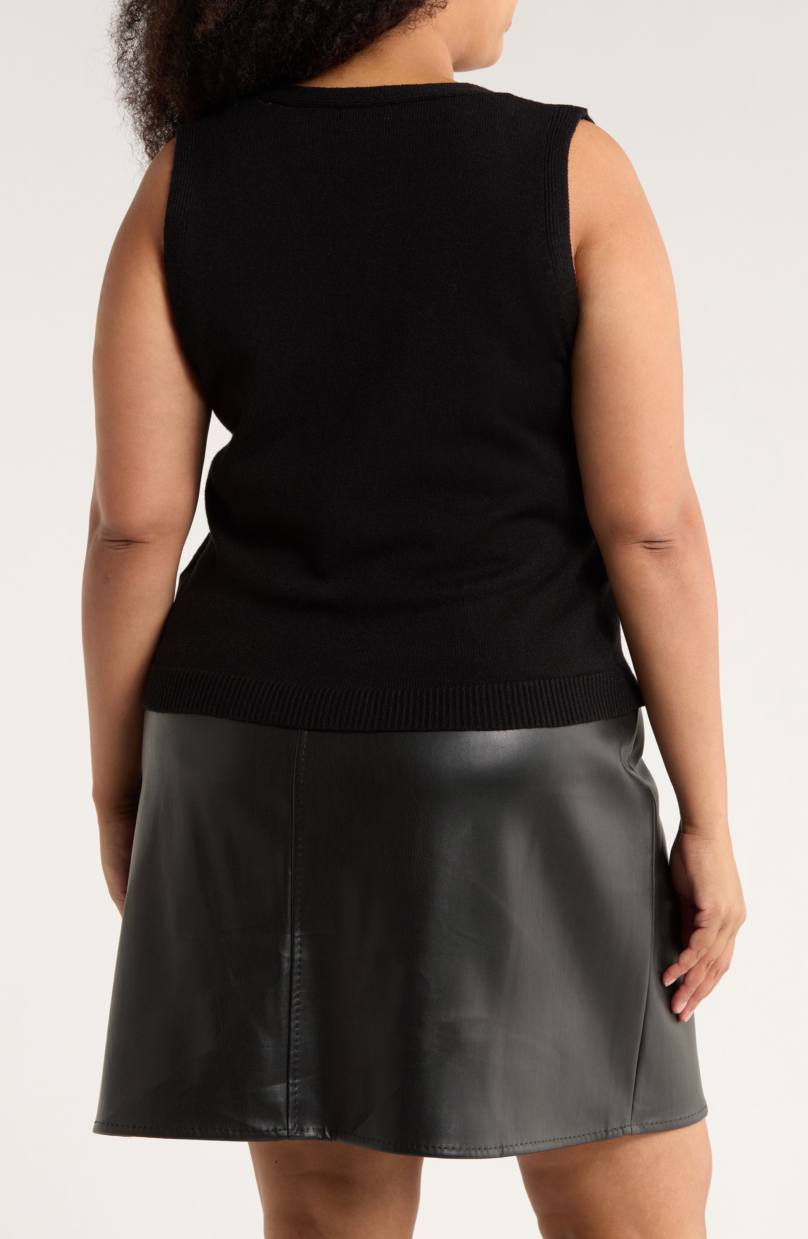 MAX STUDIO V-Neck Sweater Vest | Nordstromrack