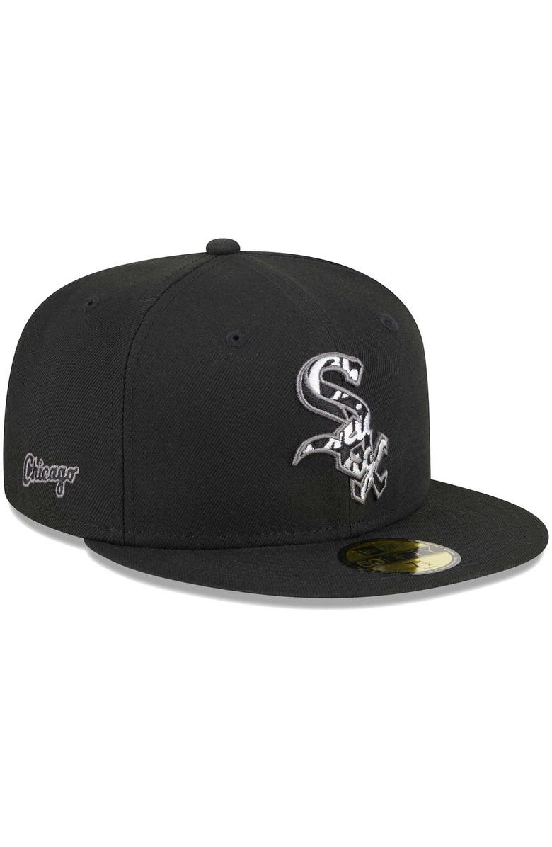 New Era Men's New Era Black Chicago White Sox Script Fill 59FIFTY ...
