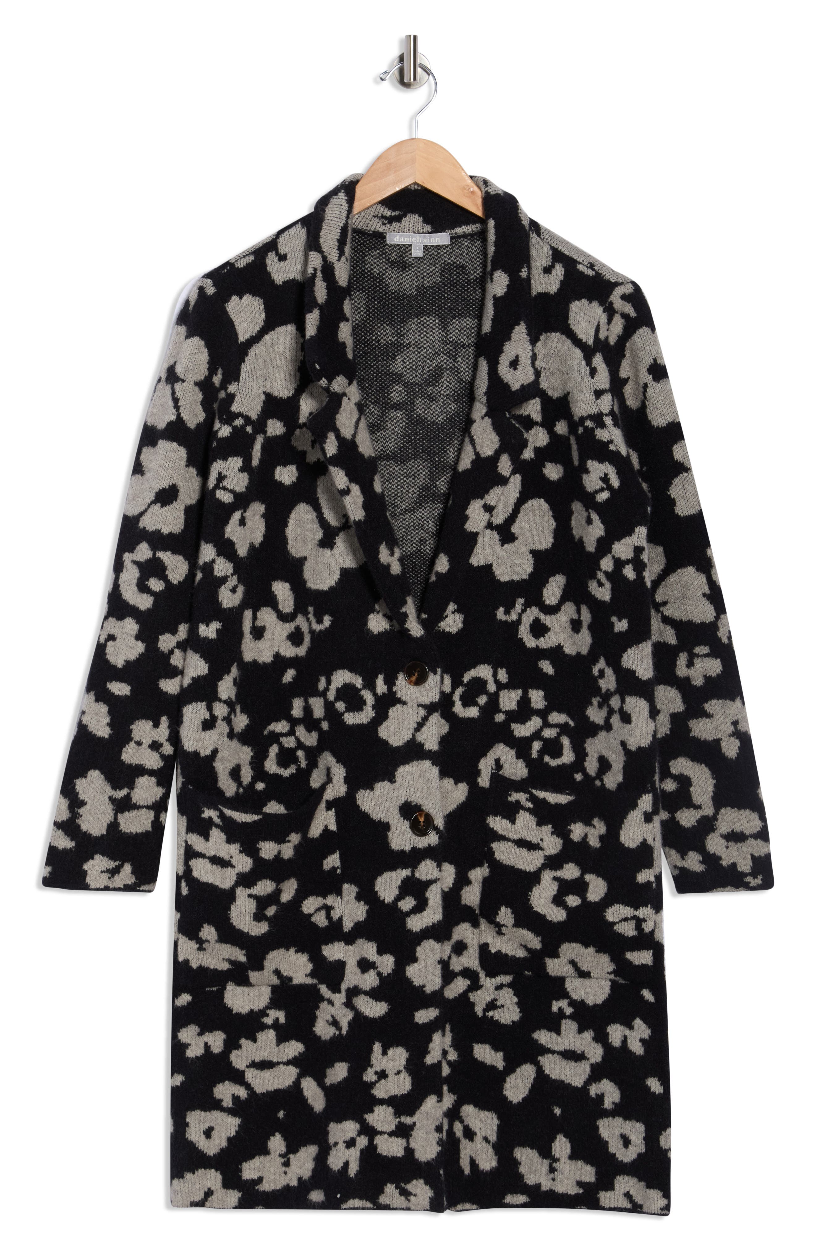 DR2 by Daniel Rainn Floral Cheetah Coatigan | Nordstromrack