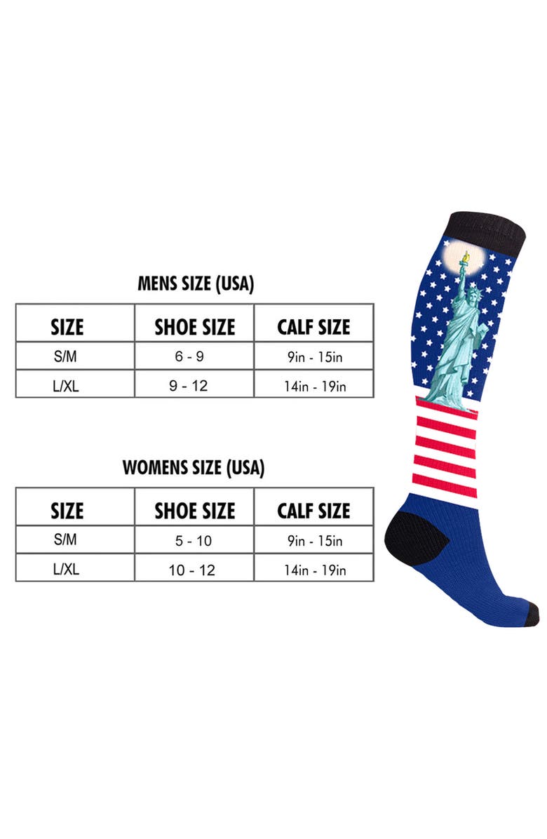 EXTREME FIT Famous Art 3-Pack Compression Knee High Socks | Nordstromrack