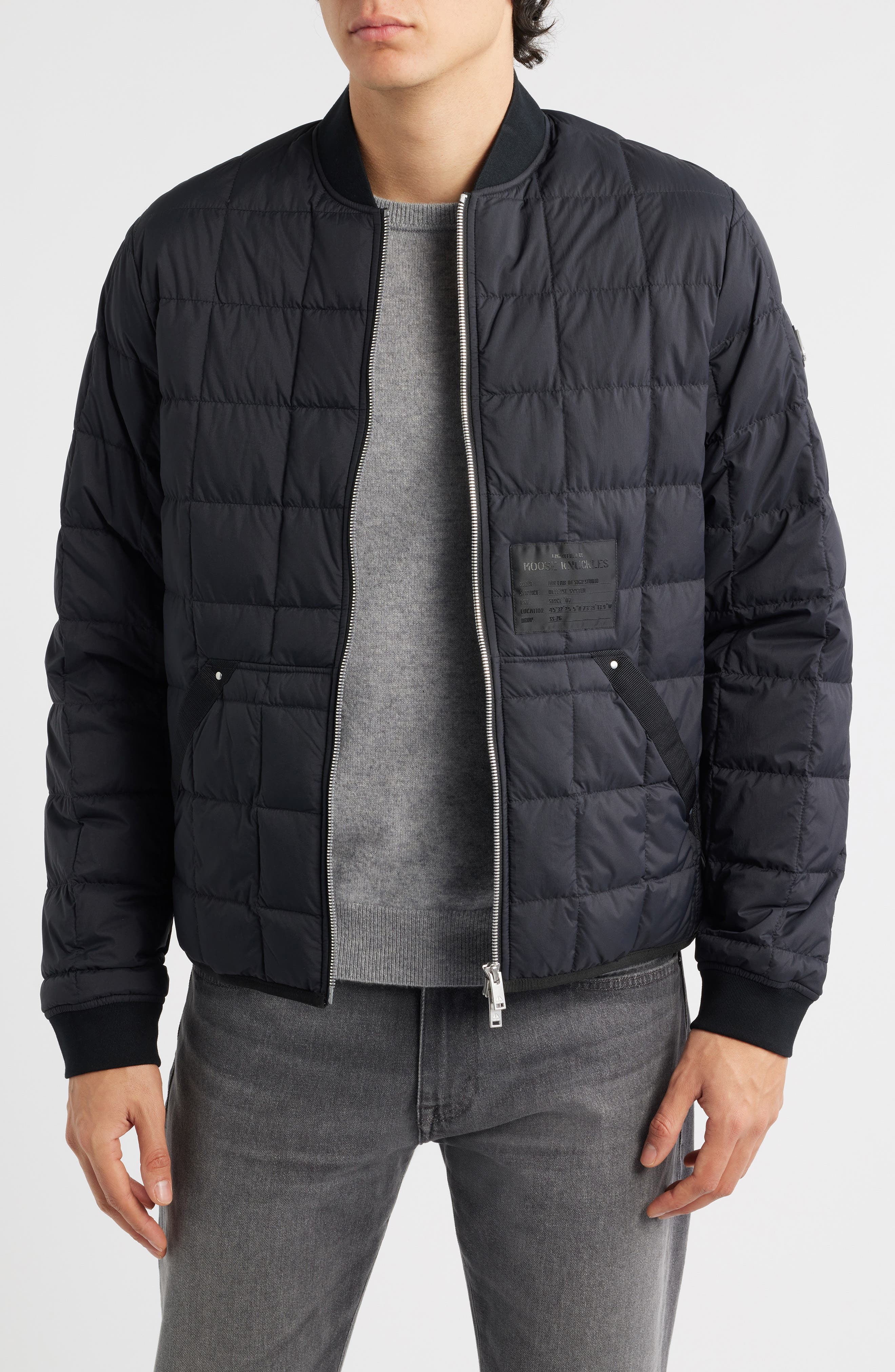 Moose Knuckles Transit Liner Down Bomber Jacket | Nordstrom