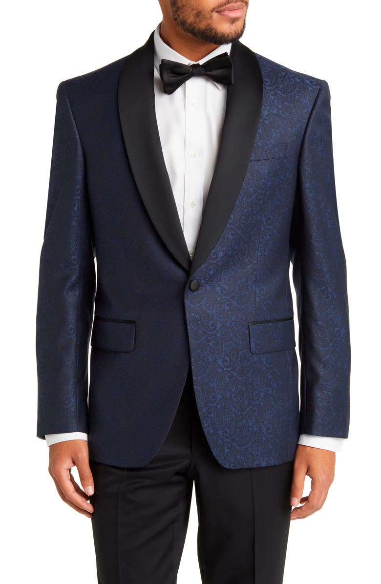 Ted Baker London Josh Paisley Shawl Collar Wool Dinner Jacket ...