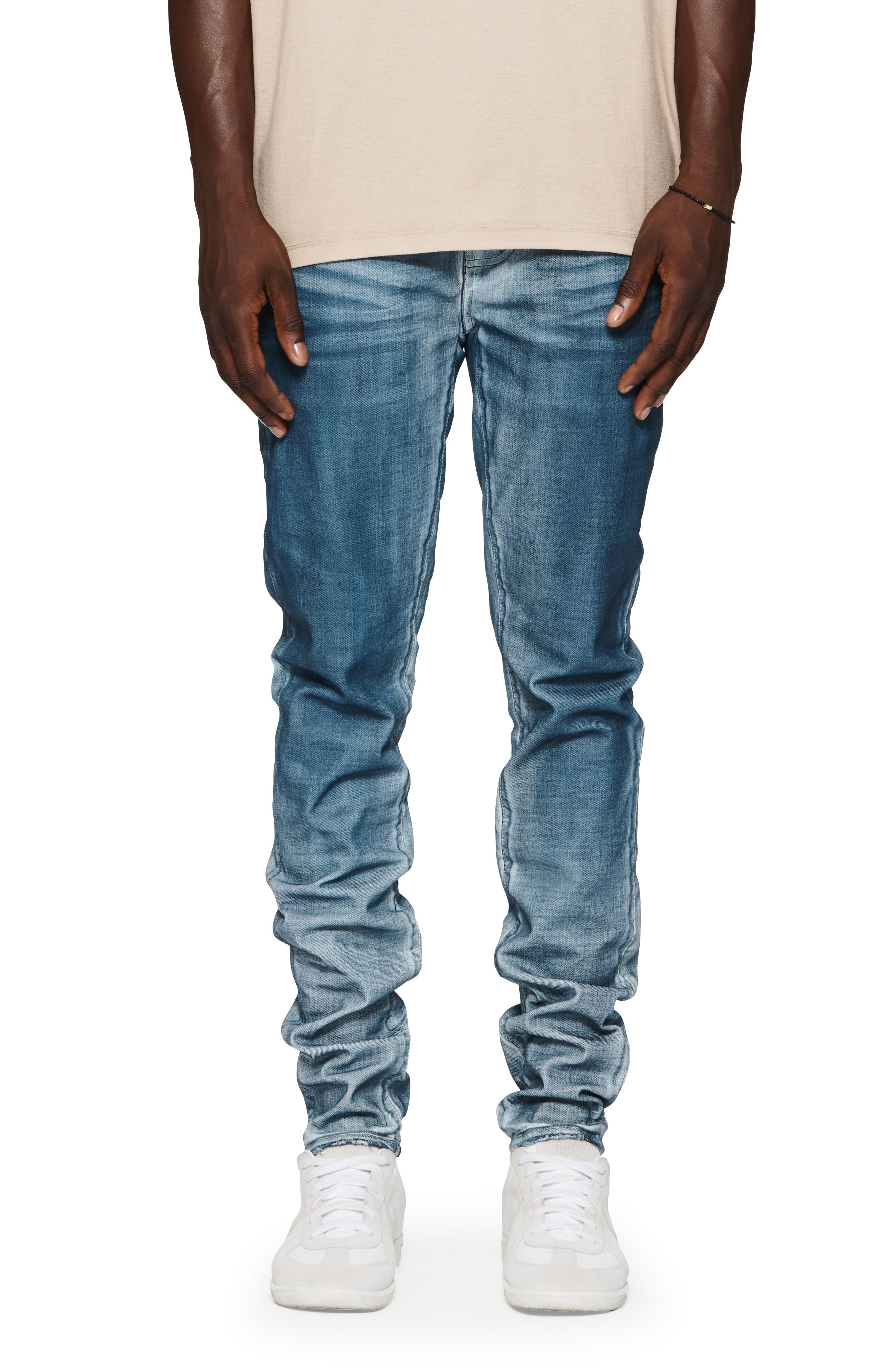 PURPLE BRAND Stained Skinny Jeans | Nordstromrack