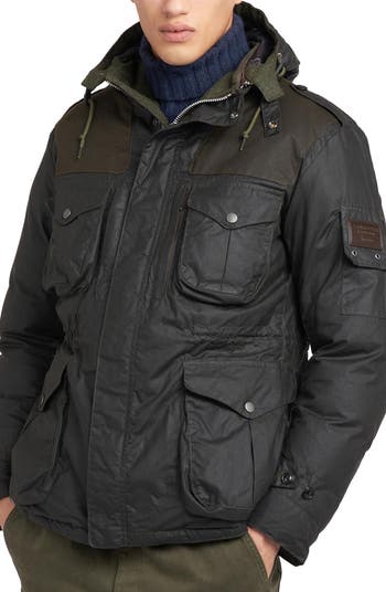 Barbour Canna Hooded Waxed Cotton Jacket | Nordstrom