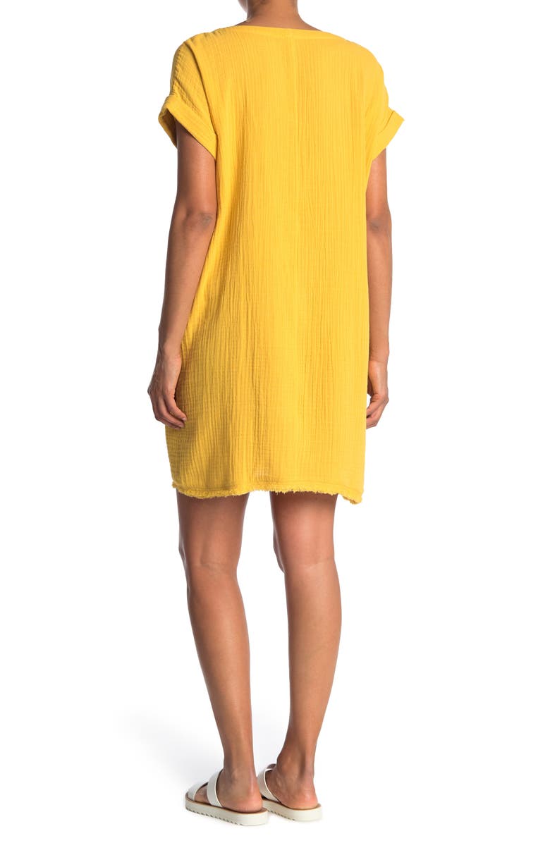 Eileen Fisher Organic Lofty Gauze Shift Dress | Nordstromrack