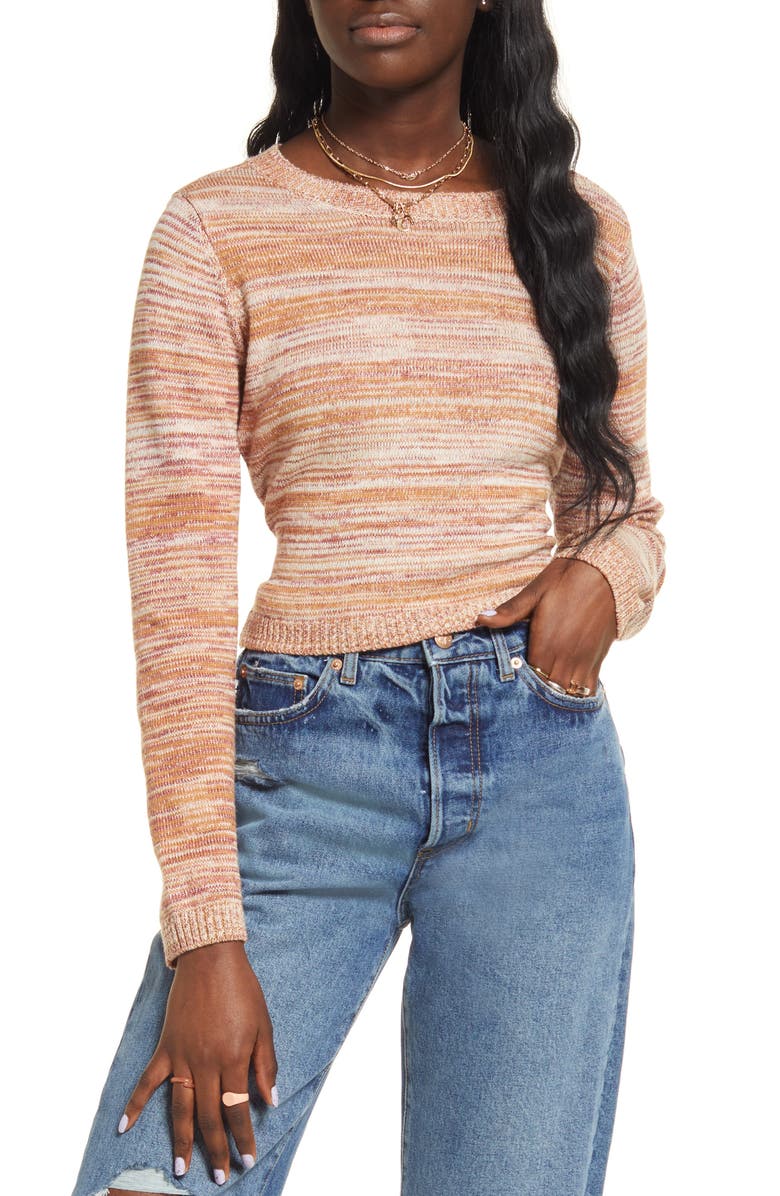 BP. Open Back Tie Sweater | Nordstromrack