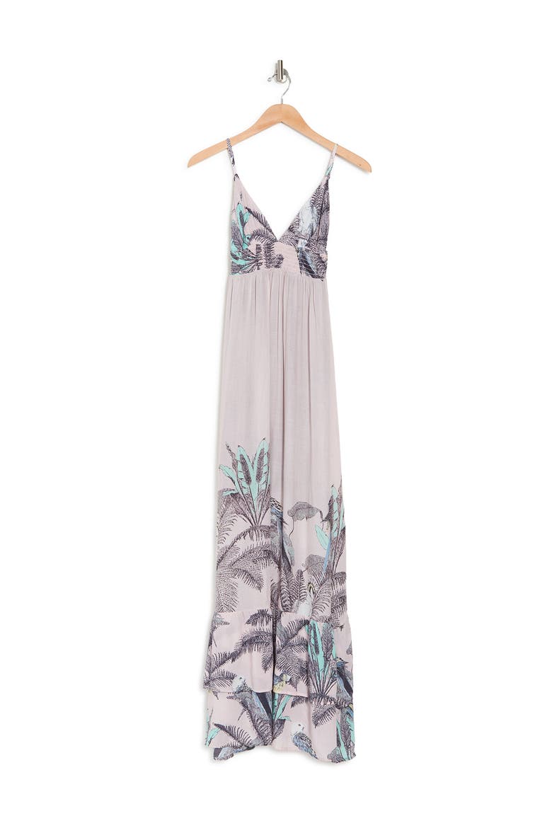 Shooting Star Palm Print Maxi Dress (Women) | Nordstromrack
