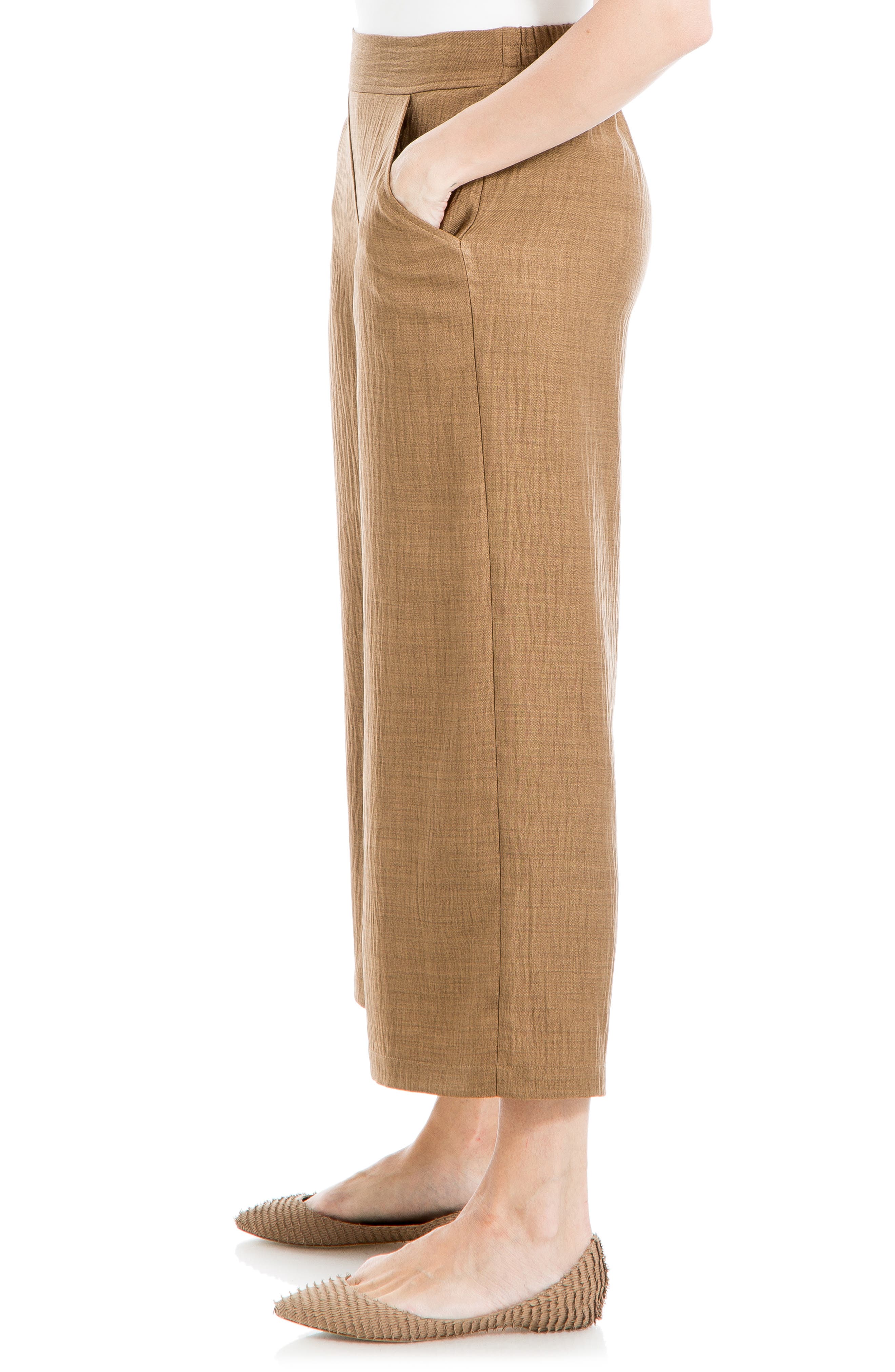 MAX STUDIO Textured Wide Leg Pants | Nordstromrack
