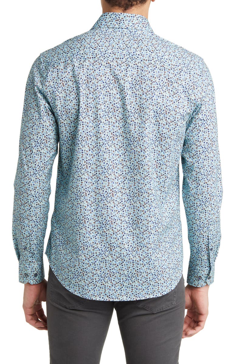 Bugatchi James OoohCotton® Floral Button-Up Shirt | Nordstromrack