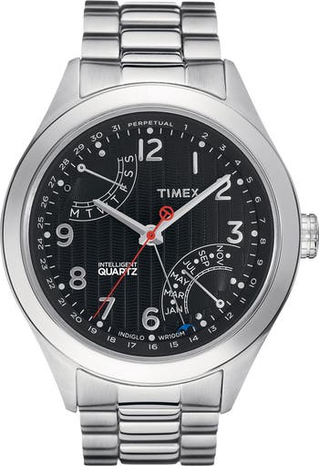 Timex® 'Intelligent Quartz' Perpetual Calendar Bracelet Watch | Nordstrom