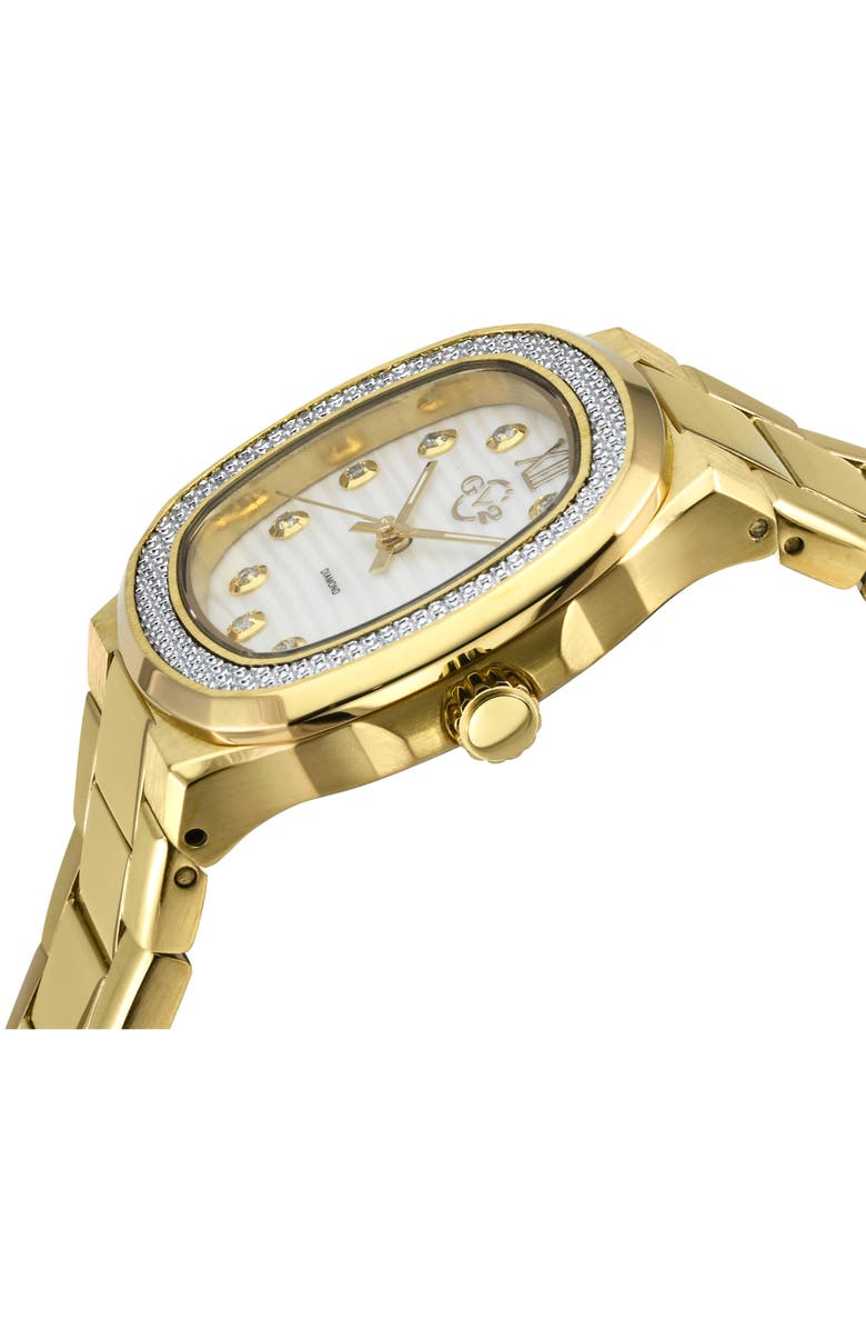 GV2 Potente White Mother of Pearl Dial Diamond Bracelet Watch, 33mm - 0 ...