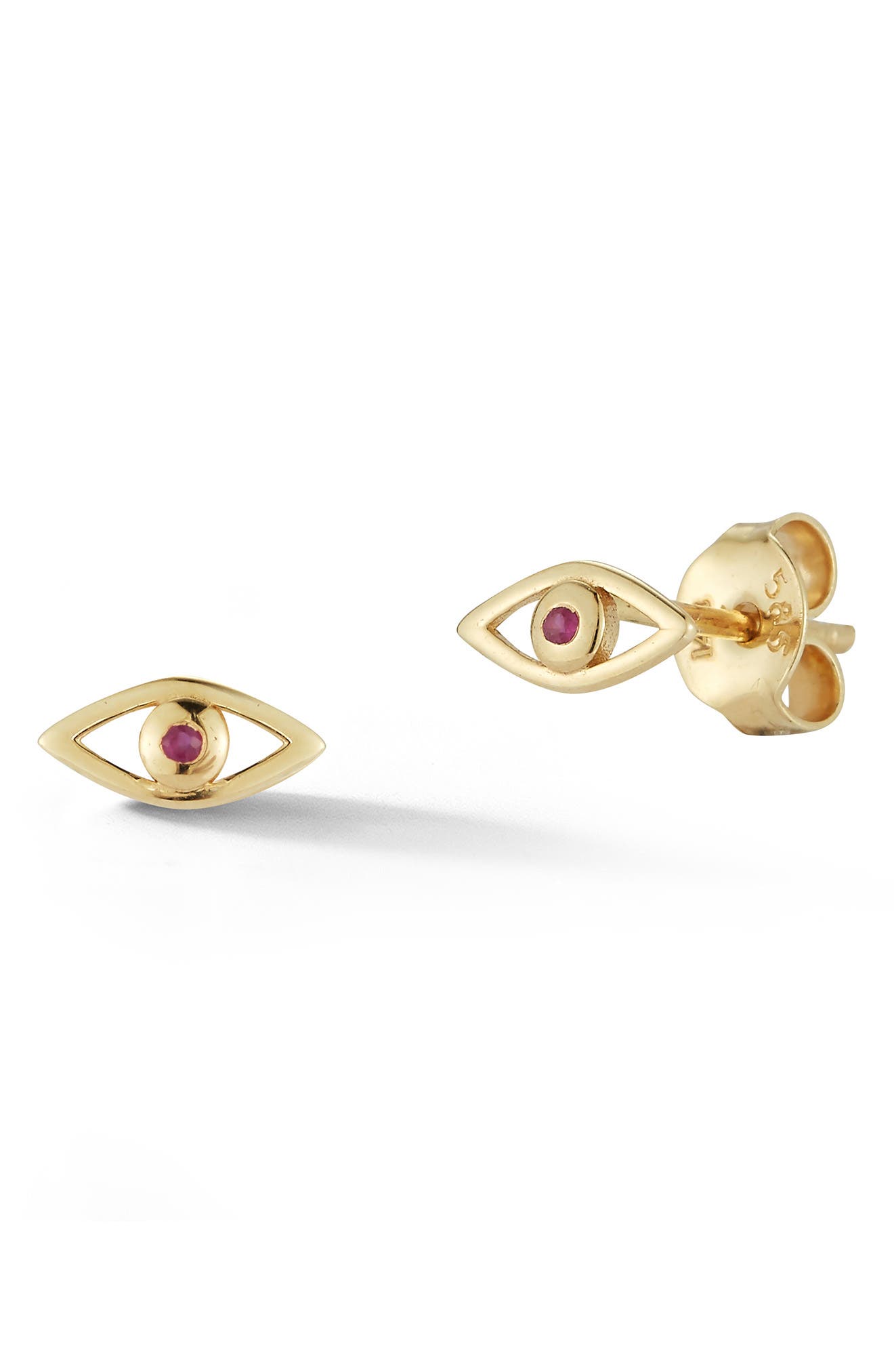 Ember Fine Jewelry Semiprecious Stone Evil Eye Stud Earrings ...