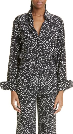 Stella McCartney Star Print Button-Up Shirt | Nordstrom