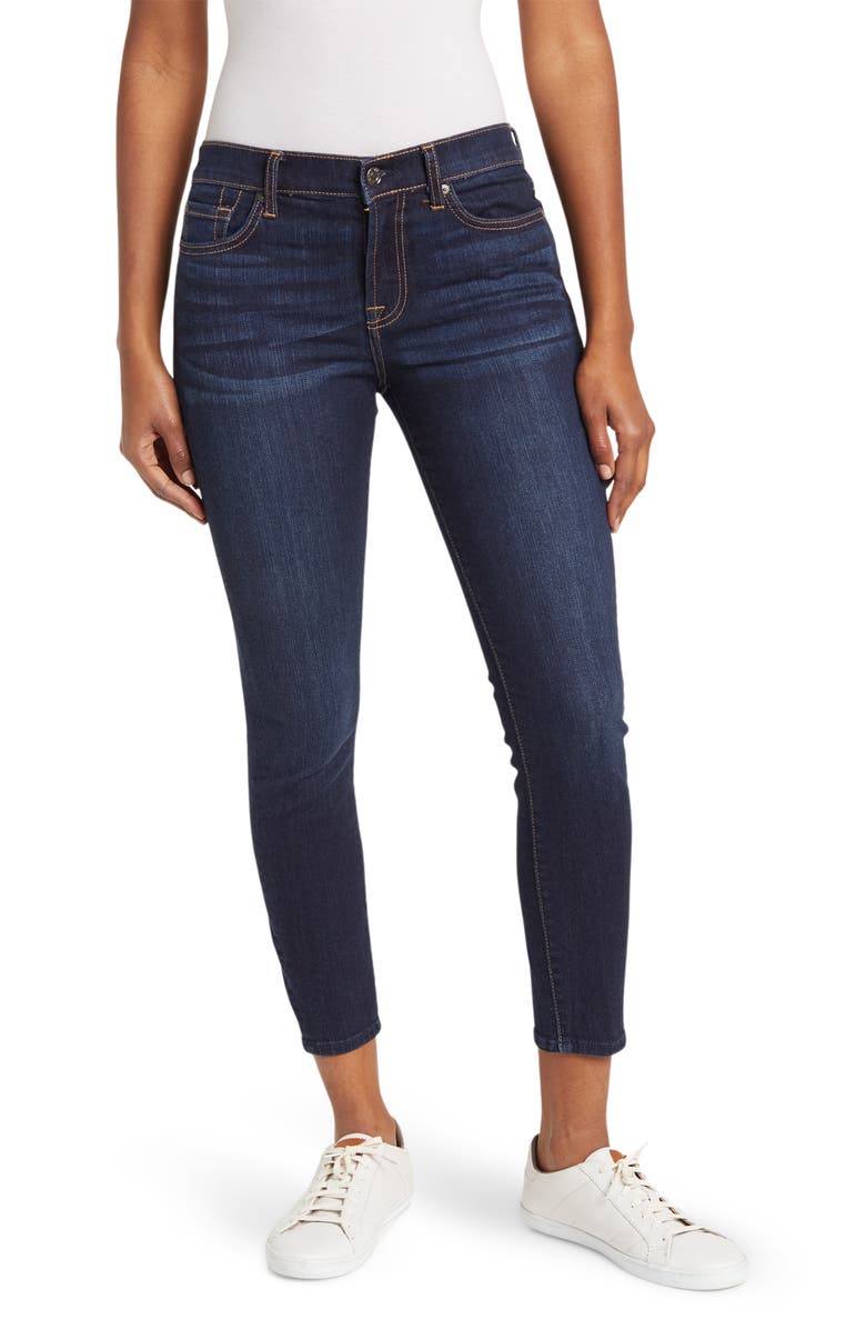 7 For All Mankind Gwenevre Squiggle Ankle Crop Skinny Jeans | Nordstromrack