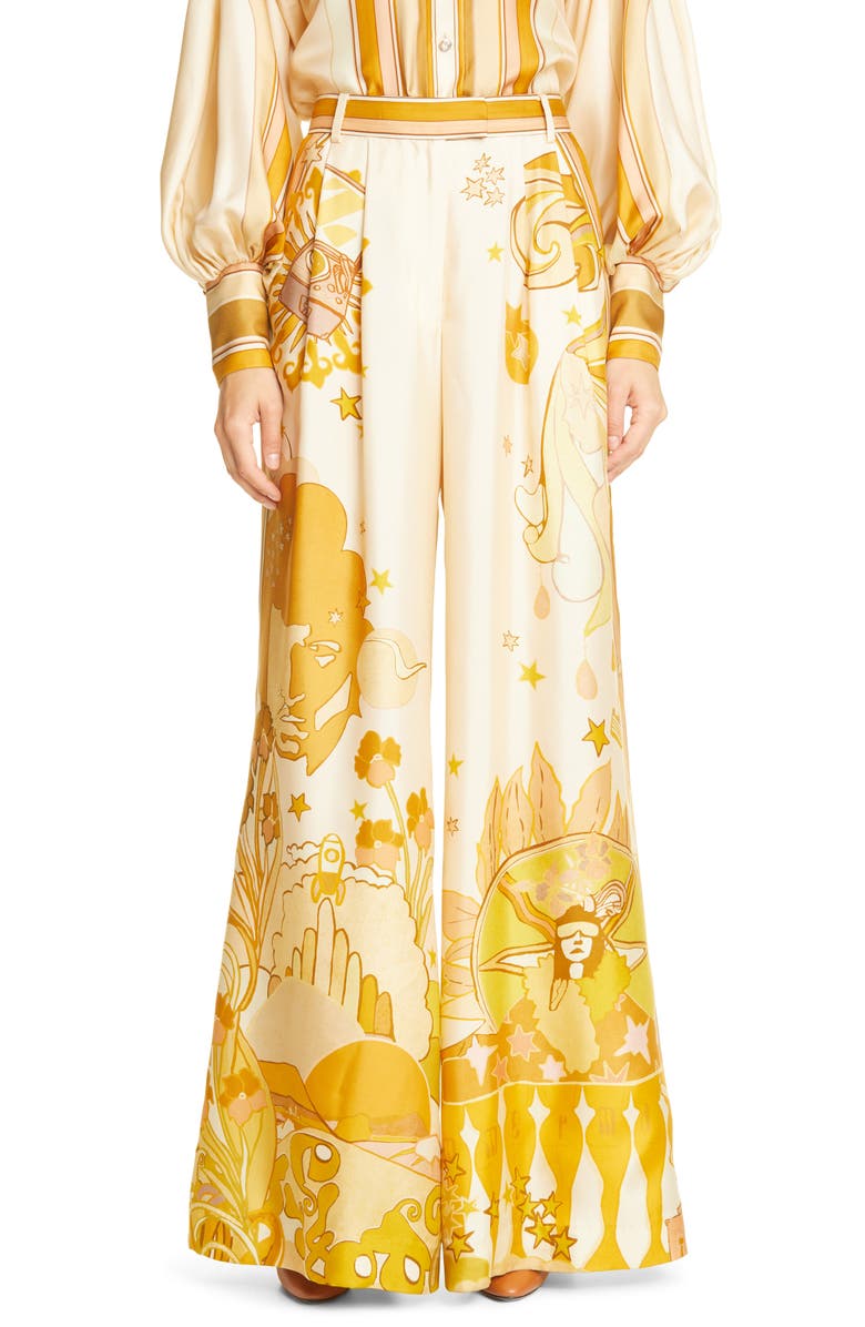 Zimmermann Tempo Wide Leg Silk Pants | Nordstrom
