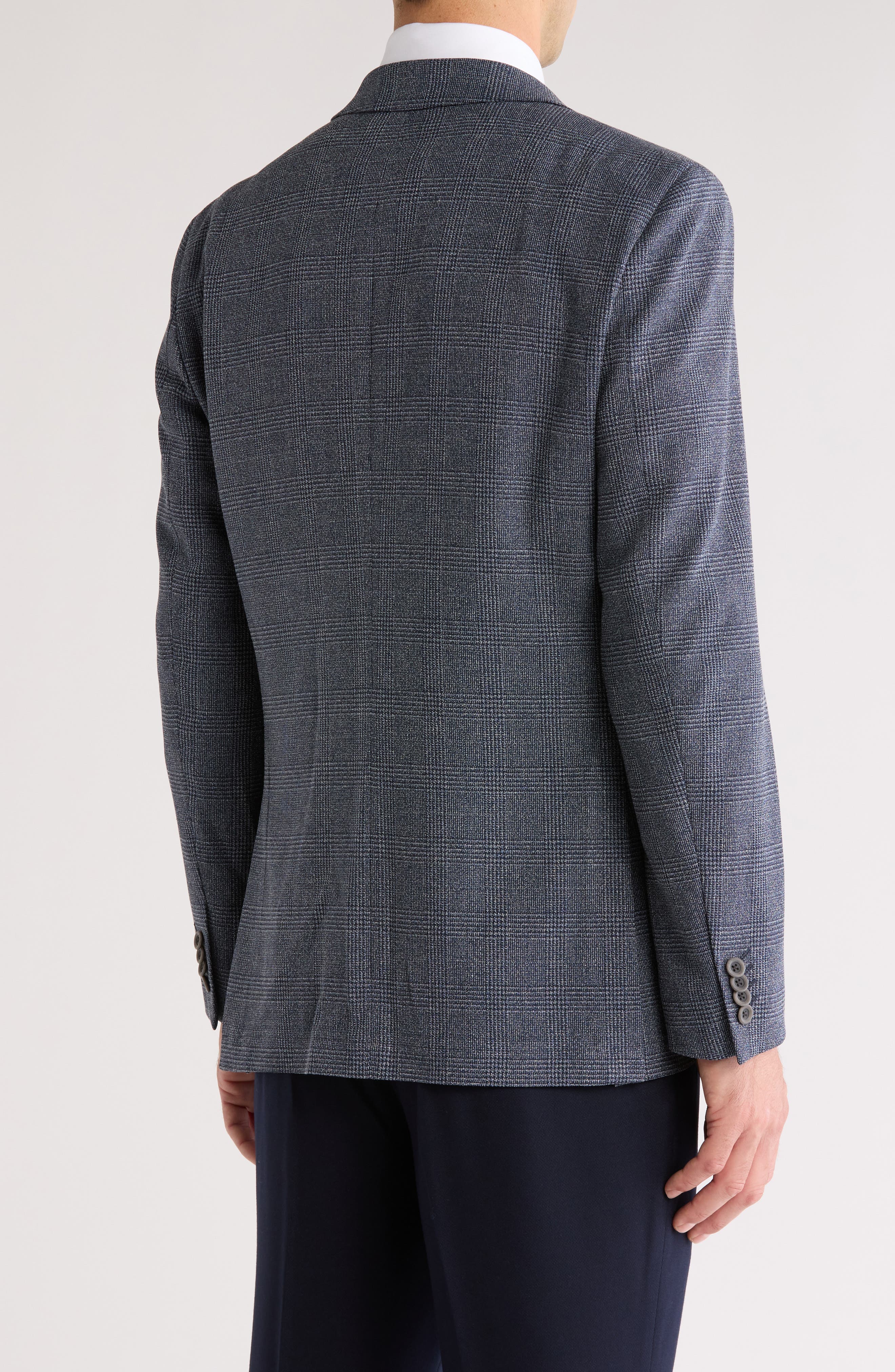 SAVILE ROW CO Plaid Knit Sport Coat | Nordstromrack