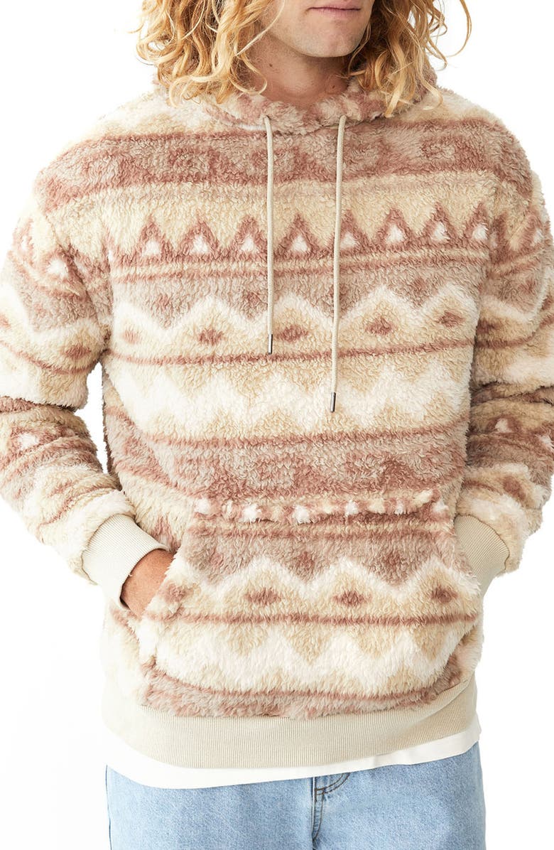 Cotton On Drop Shoulder Teddy Fleece Hoodie | Nordstromrack