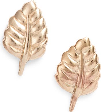 Set & Stones Eden Leaf Stud Earrings | Nordstromrack
