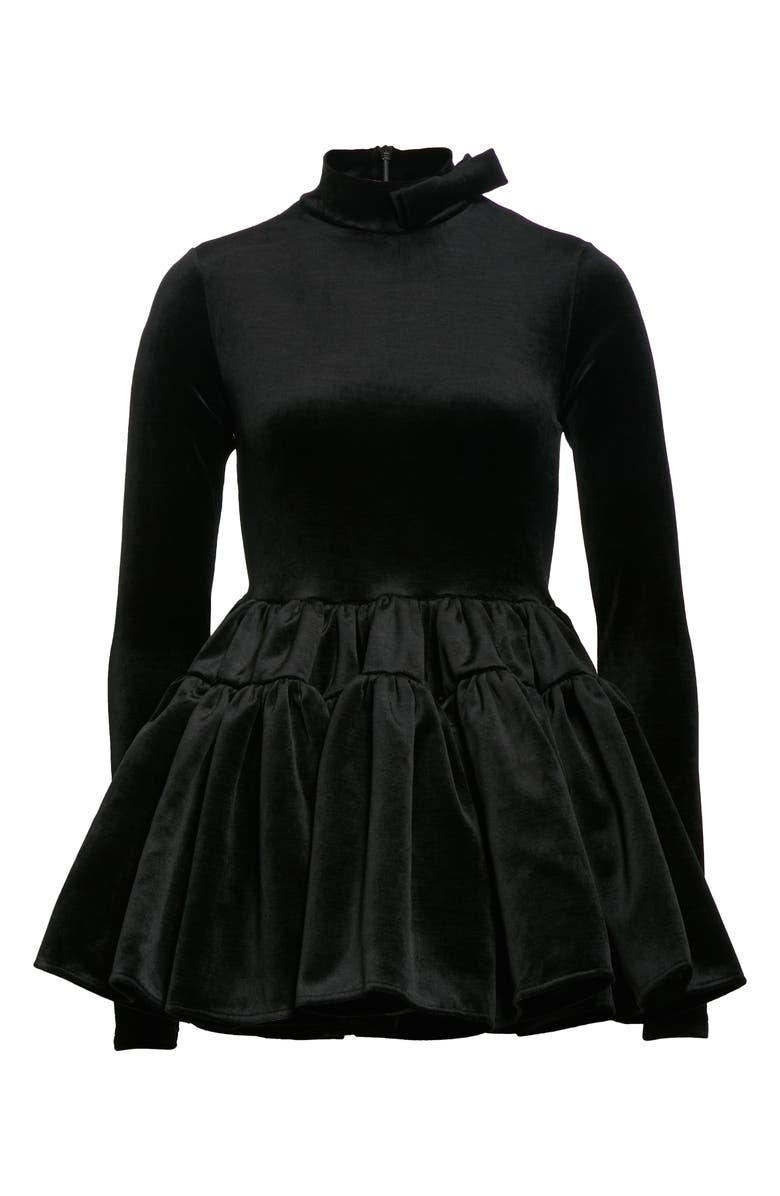 Shushu/Tong Long Sleeve Velvet Minidress | Nordstrom