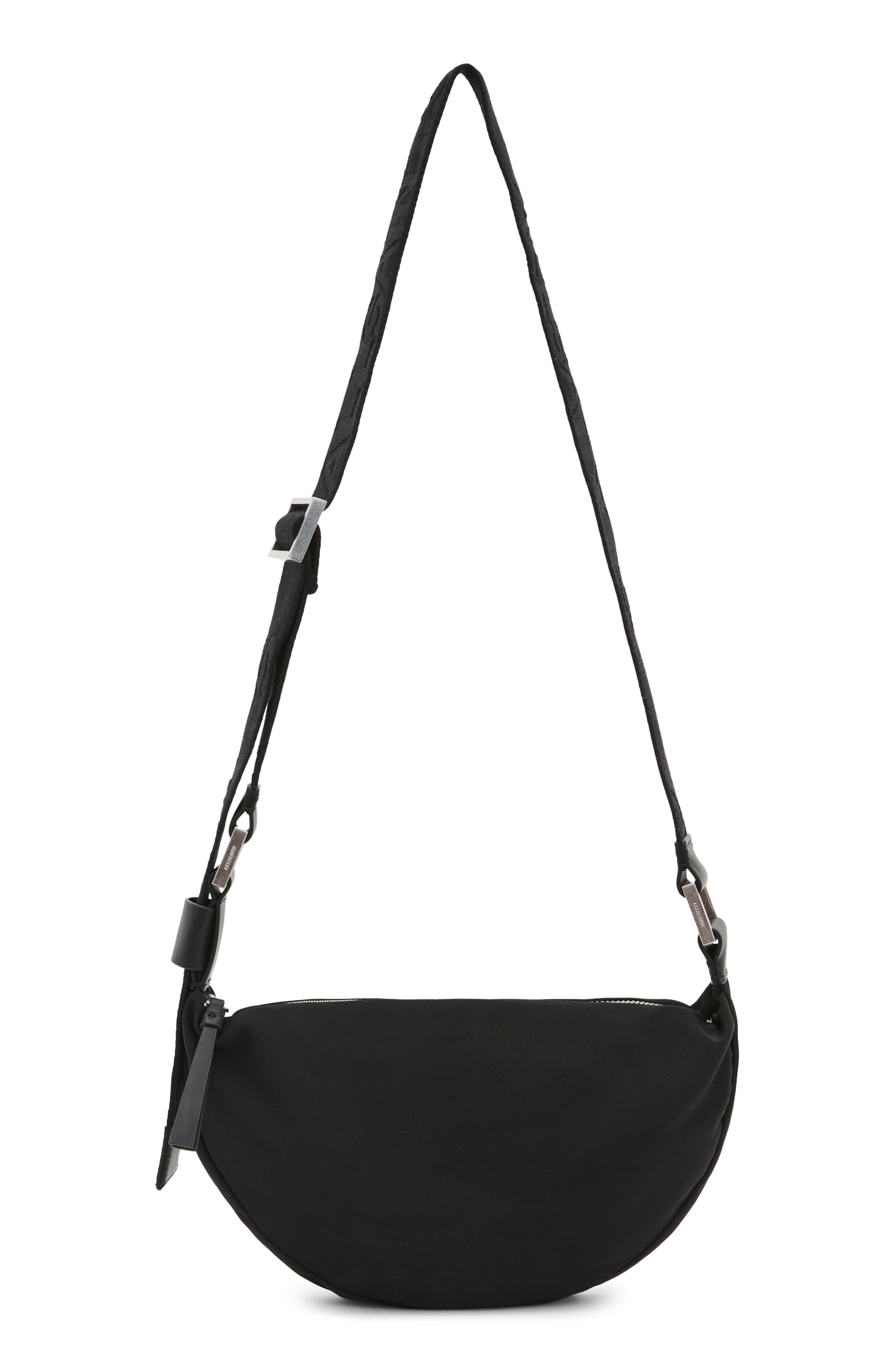 AllSaints Half Moon Nylon Crossbody Bag | Nordstrom