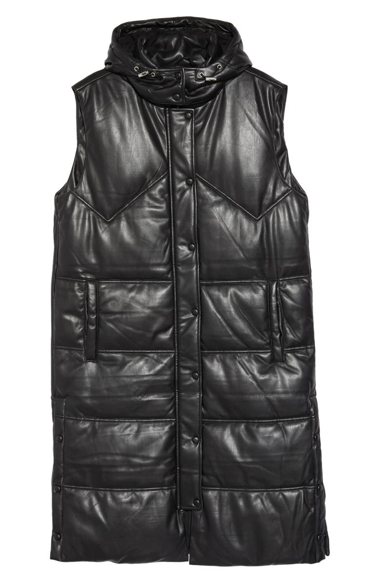 Avec Les Filles Faux-Ever Leather™ Longline Thermal Puff™ Faux Down ...