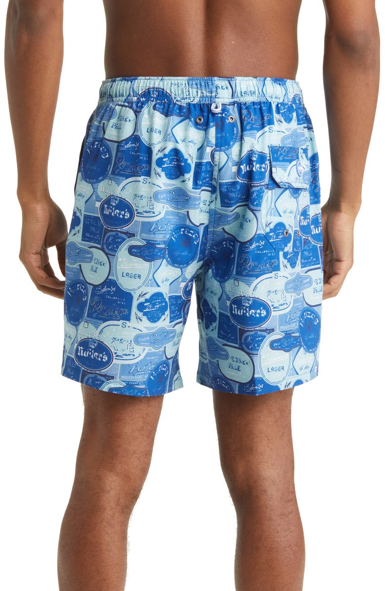 Peter Millar Vintage Beer Labels Swim Trunks | Nordstrom