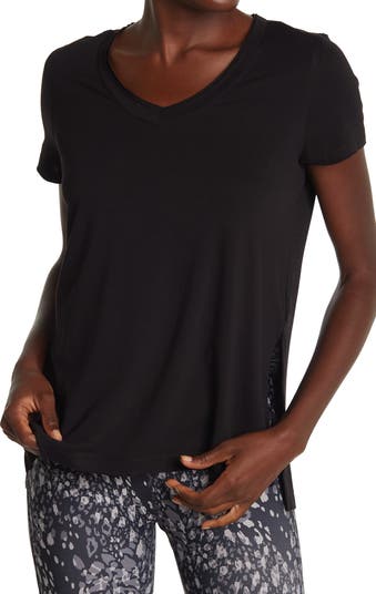 90 DEGREE BY REFLEX Vented Hem V-Neck T-Shirt | Nordstromrack