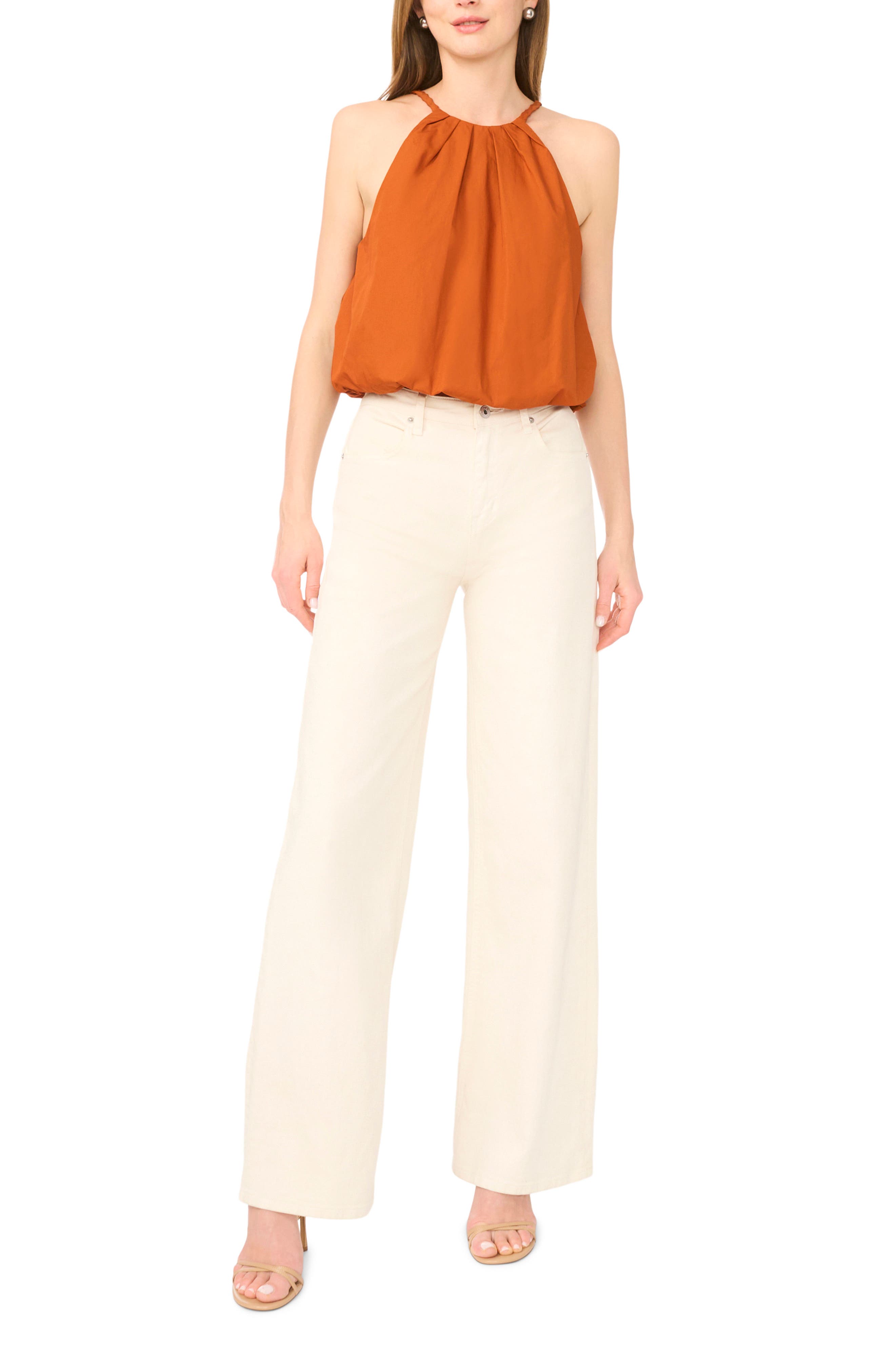 Parker Bubble Hem Halter Neck Top | Nordstromrack