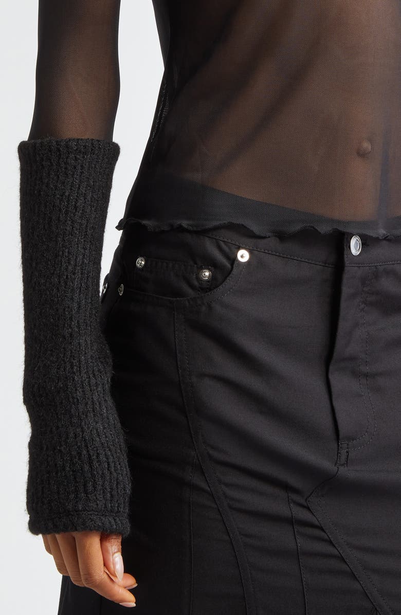 Miaou Mari Sheer Mesh Hoodie | Nordstromrack