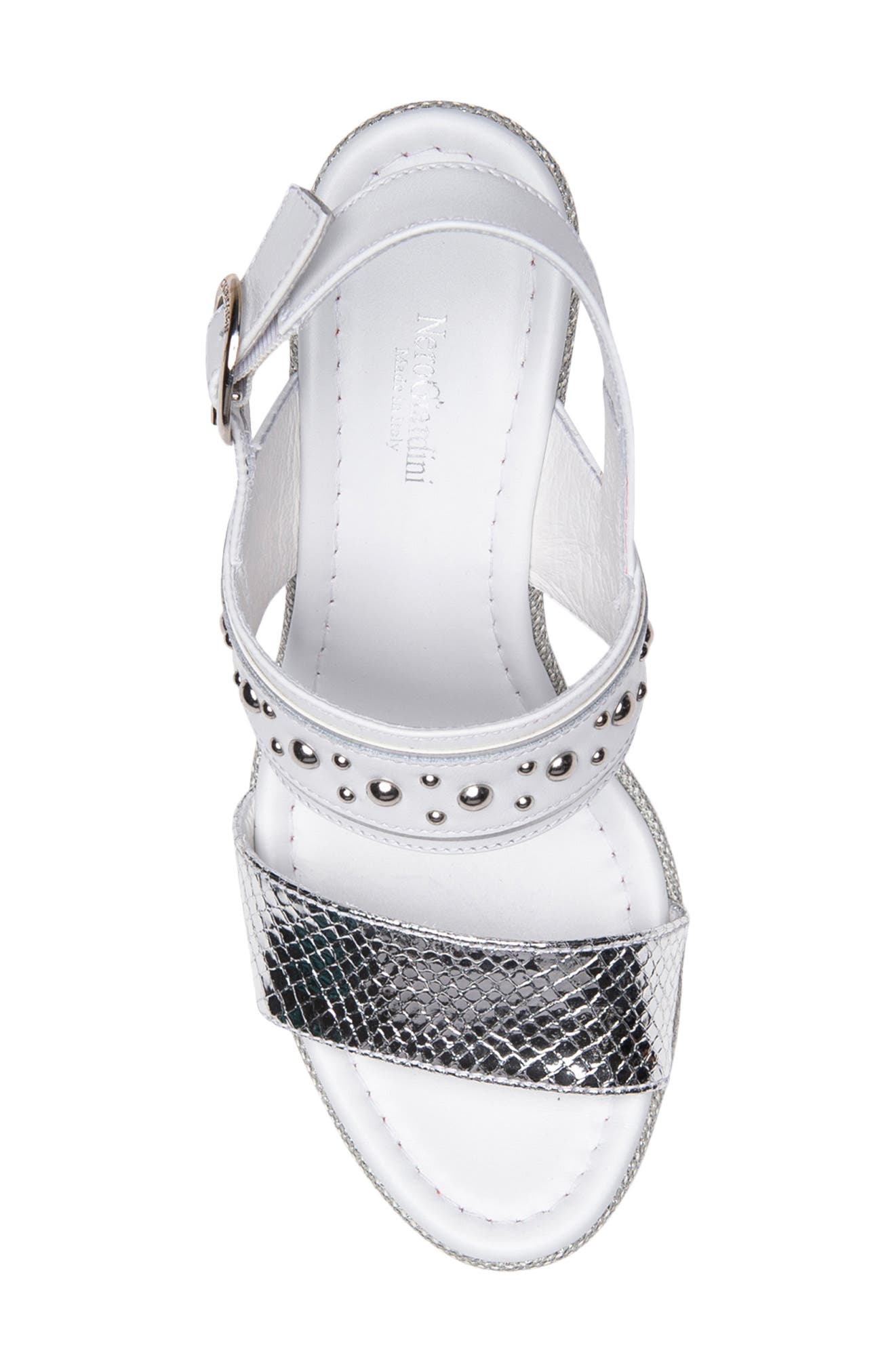 NeroGiardini Metallic Platform Wedge Sandal (Women) | Nordstromrack