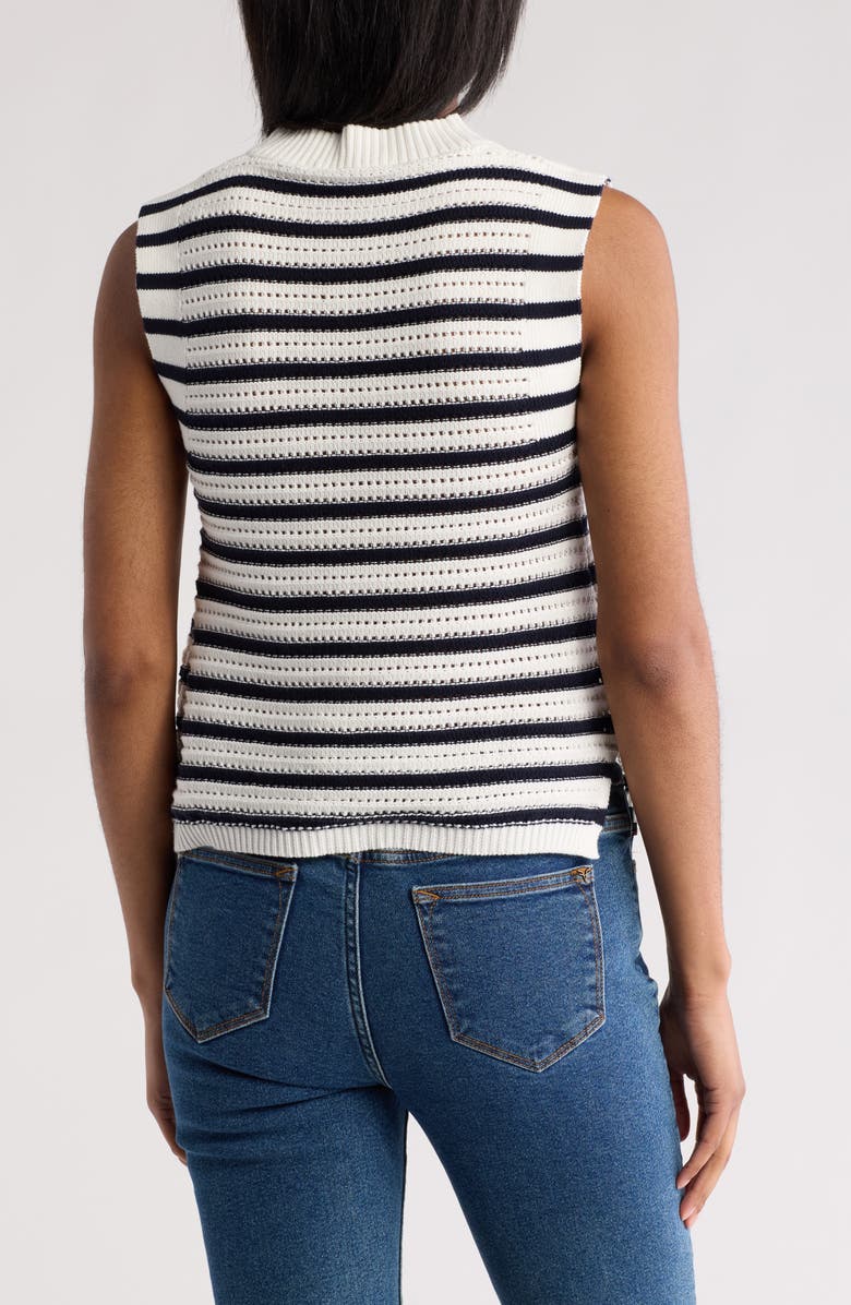French Connection Mozard Stripe Sweater Tank Top | Nordstromrack