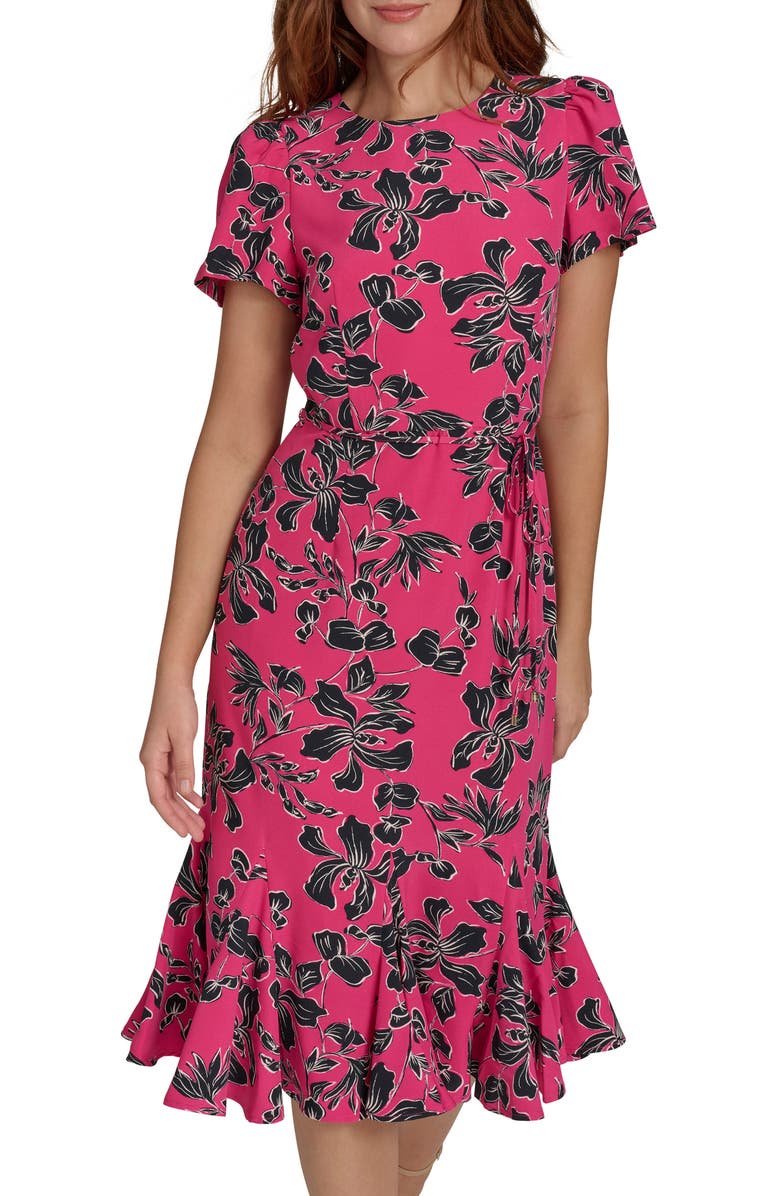 Tommy Hilfiger Trumpet Hem Midi Dress | Nordstromrack