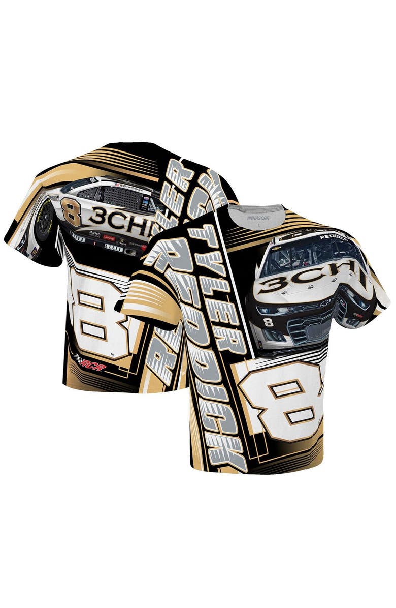 CHECKERED FLAG Men's Checkered Flag White Tyler Reddick 3CHI Sublimated ...