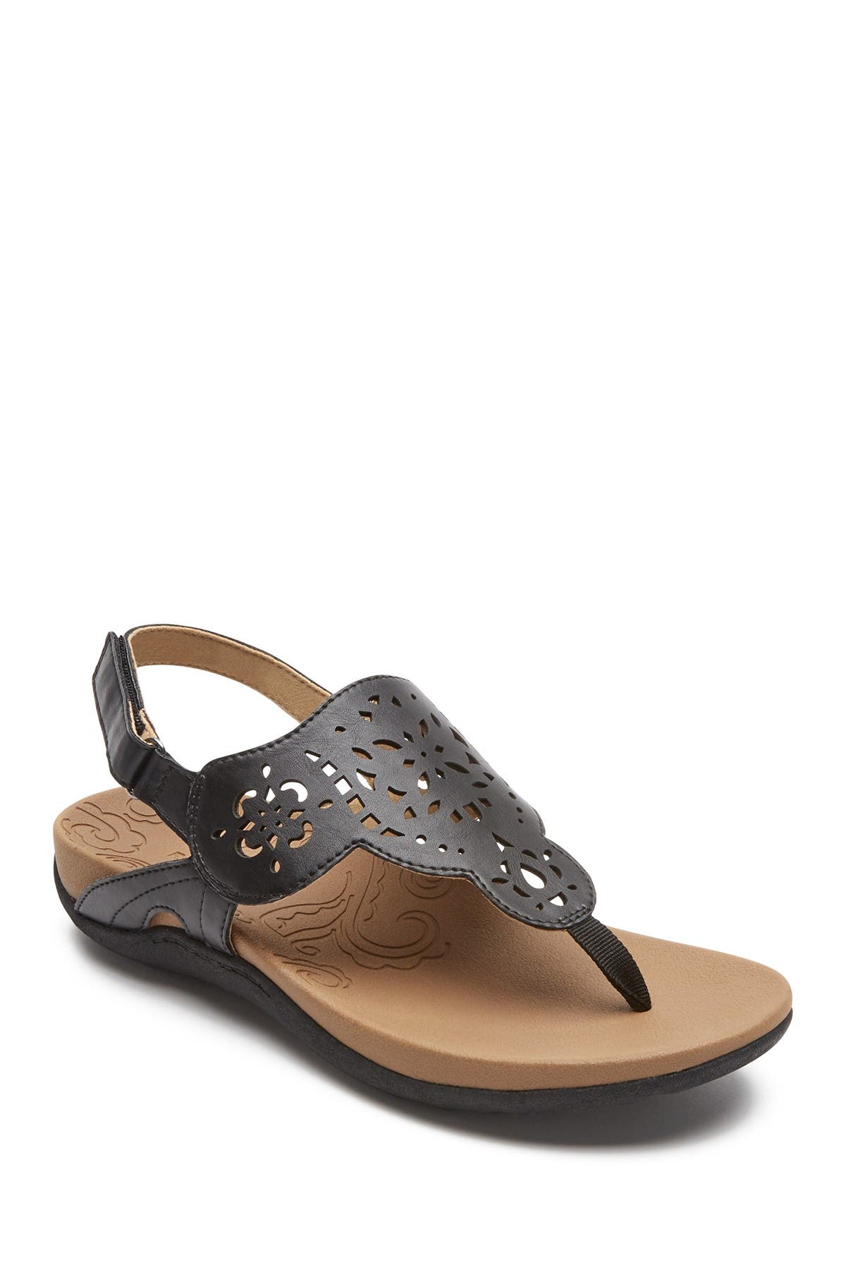 Rockport Ridge Laser Cut Slingback Sandal - Wide Width Available ...