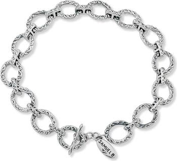 SAMUEL B. Sterling Silver Circle Link Bracelet | Nordstromrack