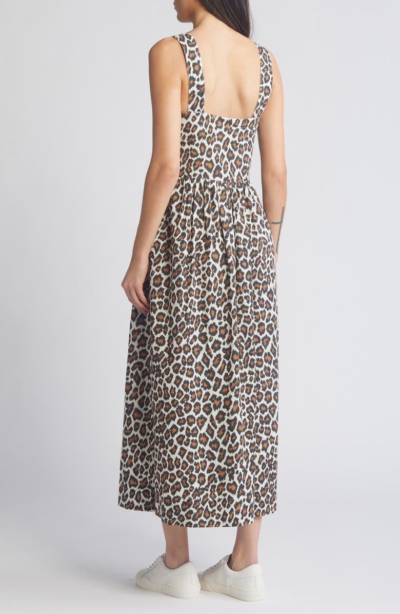THE GREAT. The Sunbird Leopard Print Cotton Dress | Nordstromrack