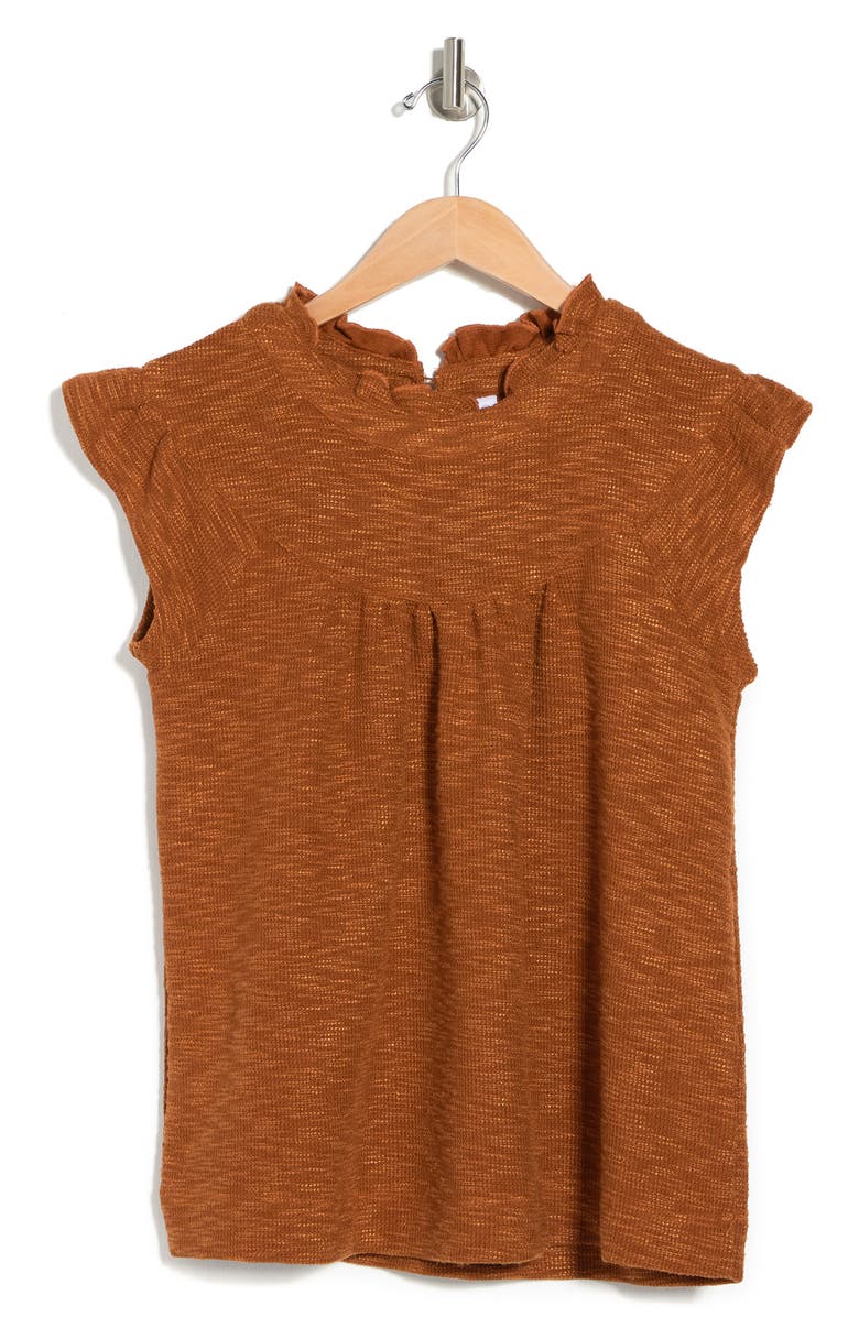 WISHLIST Short Sleeve Ruffled Knit Top | Nordstromrack