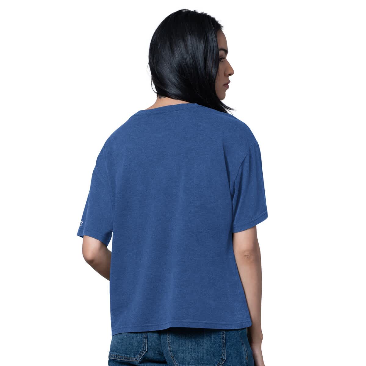STARTER Women's Starter Heather Blue New York Rangers Oversized Hall of ...
