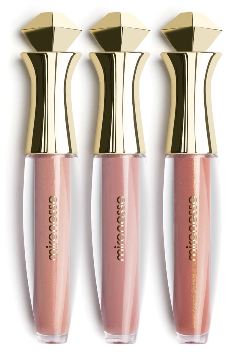 MIRENESSE Nude Glossy Velvet Lip Plumper 3-Piece Full Size Kit ...