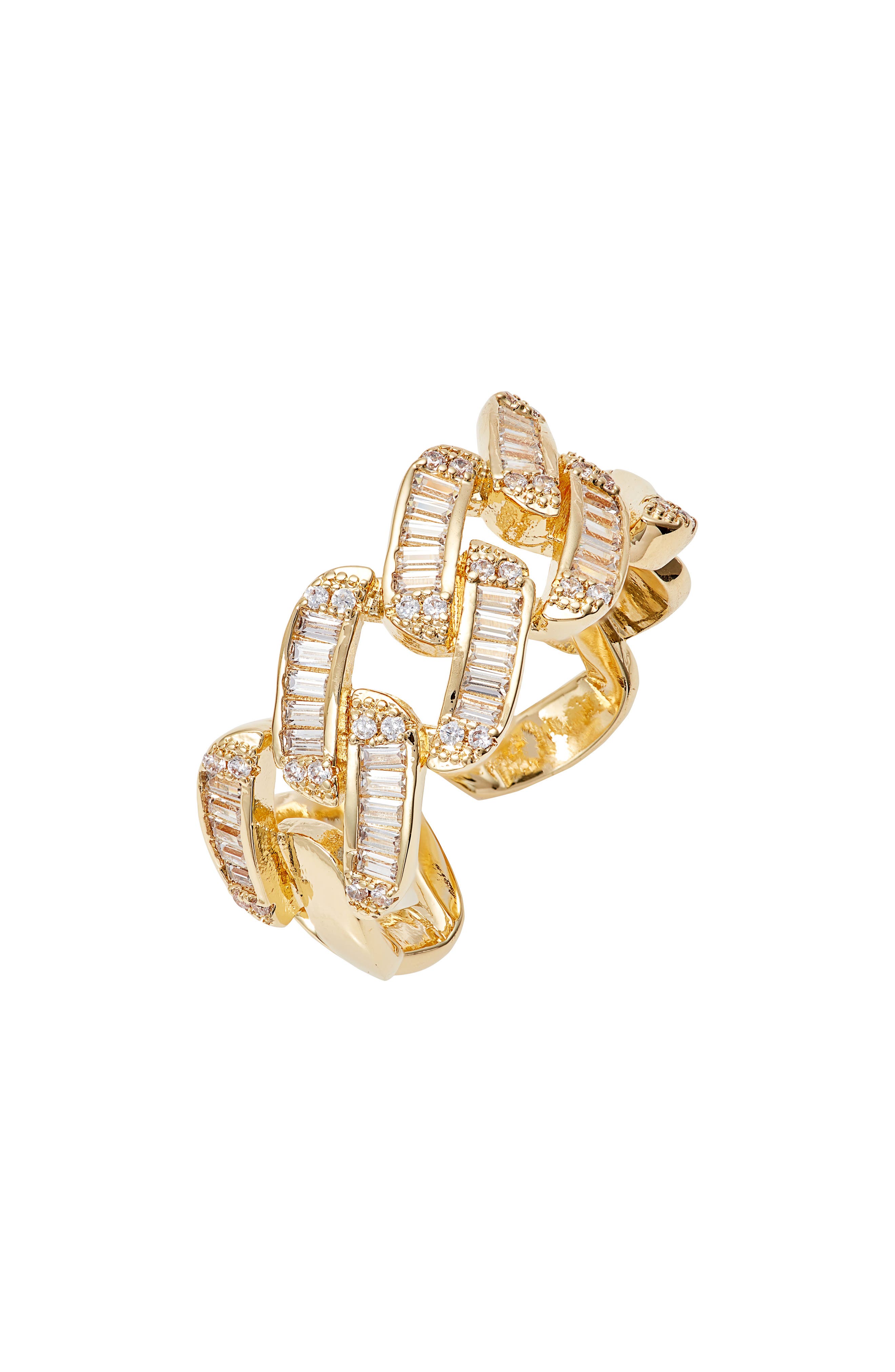 Nordstrom Cubic Zirconia Interlocking Chain Ring | Nordstromrack