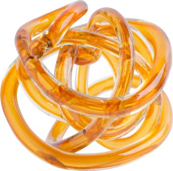 HOME ESSENTIALS AND BEYOND 5-D Amber Dot Glass Knot Art | Nordstromrack