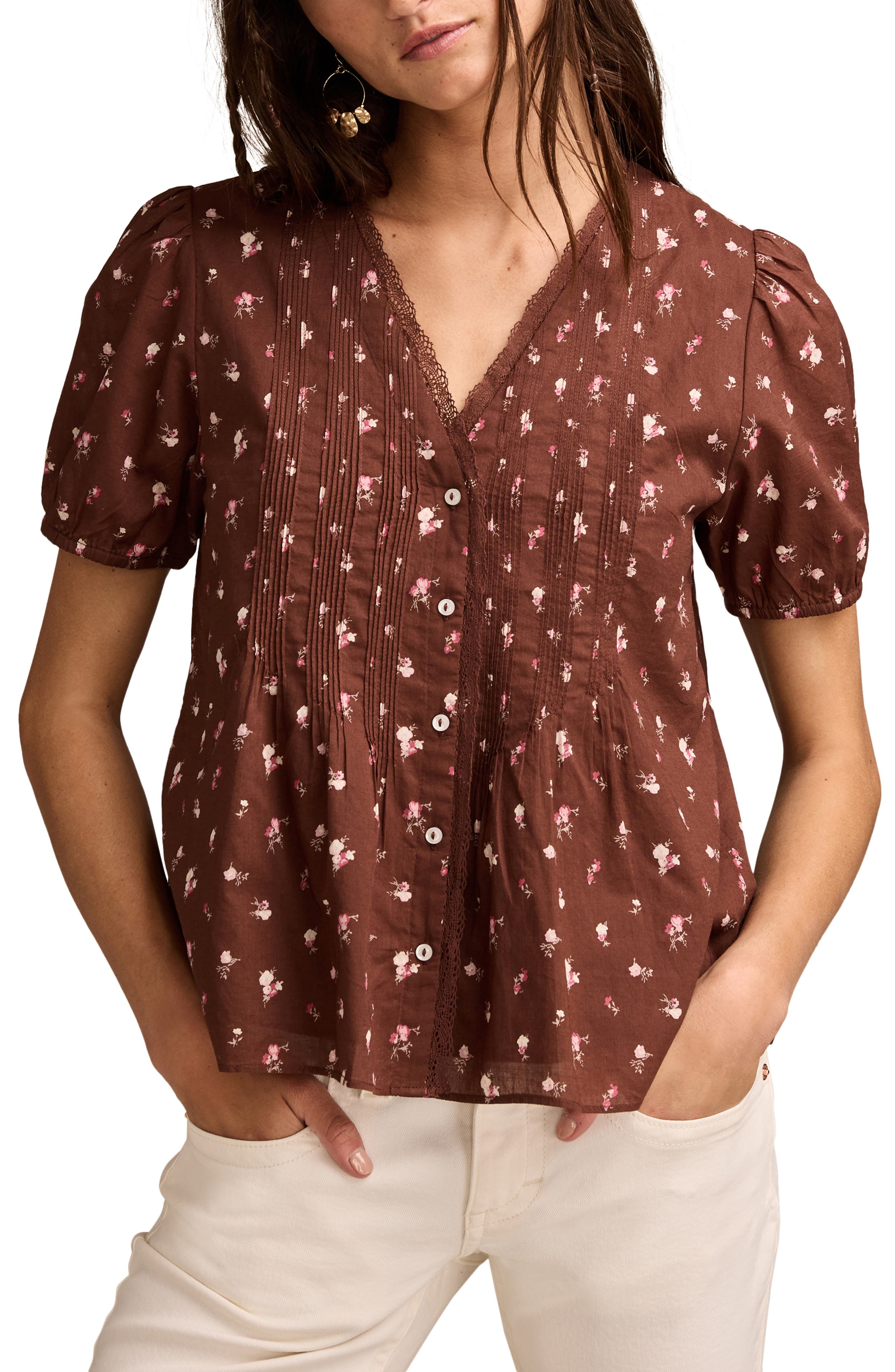 Lucky Brand Pintuck Top | Nordstromrack