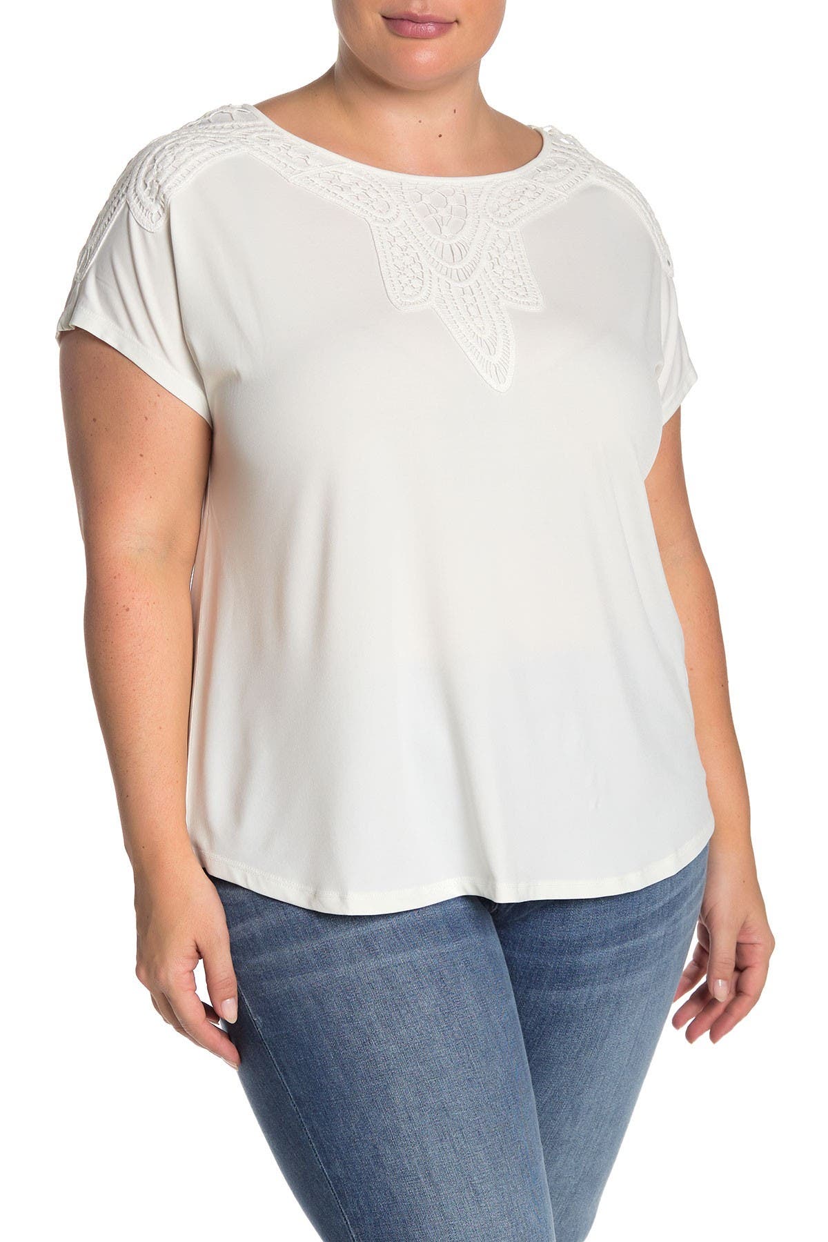 Crochet Yoke Shirt (Women) | Nordstromrack