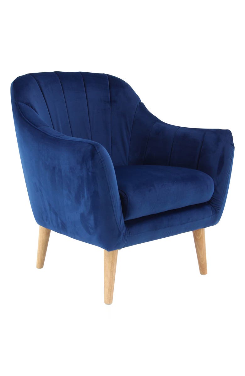 GINGER BIRCH STUDIO Blue Tufted Accent Chair | Nordstromrack