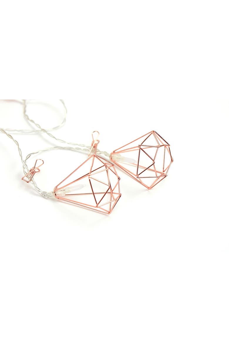 Wallpops Rose Gold Diamond Clip String Lights | Nordstromrack