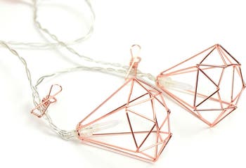 Wallpops Rose Gold Diamond Clip String Lights | Nordstromrack