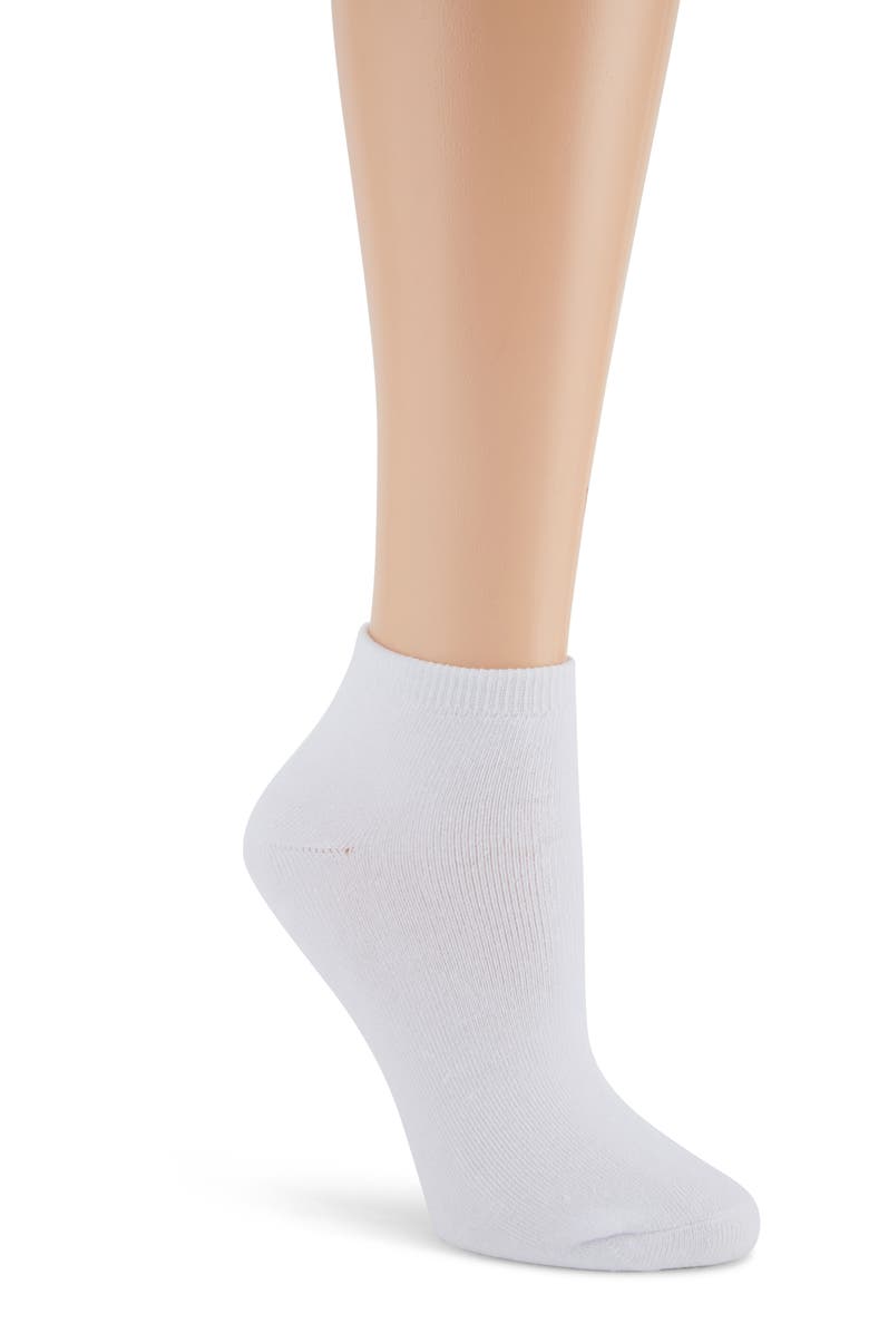 Laundry by Shelli Segal Assorted 6-Pack Cushioned Sole Ankle Socks ...