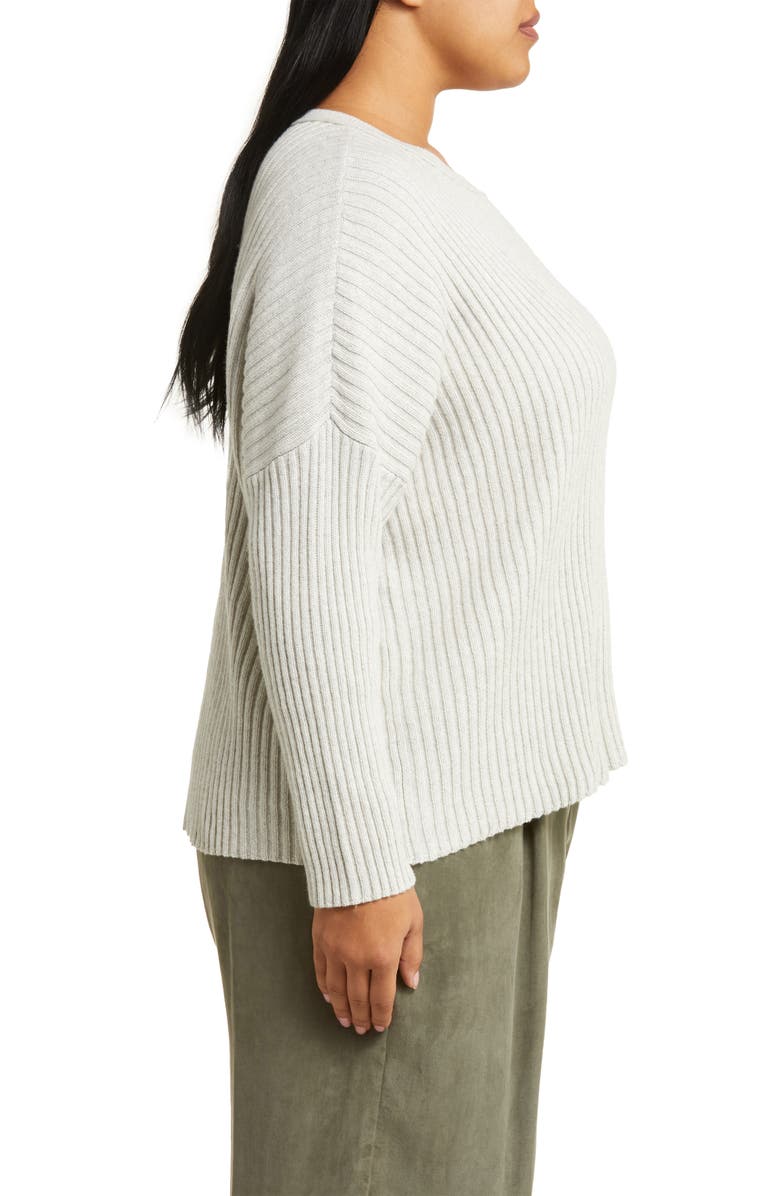 Eileen Fisher Boxy Rib Organic Cotton & Cashmere Sweater | Nordstromrack