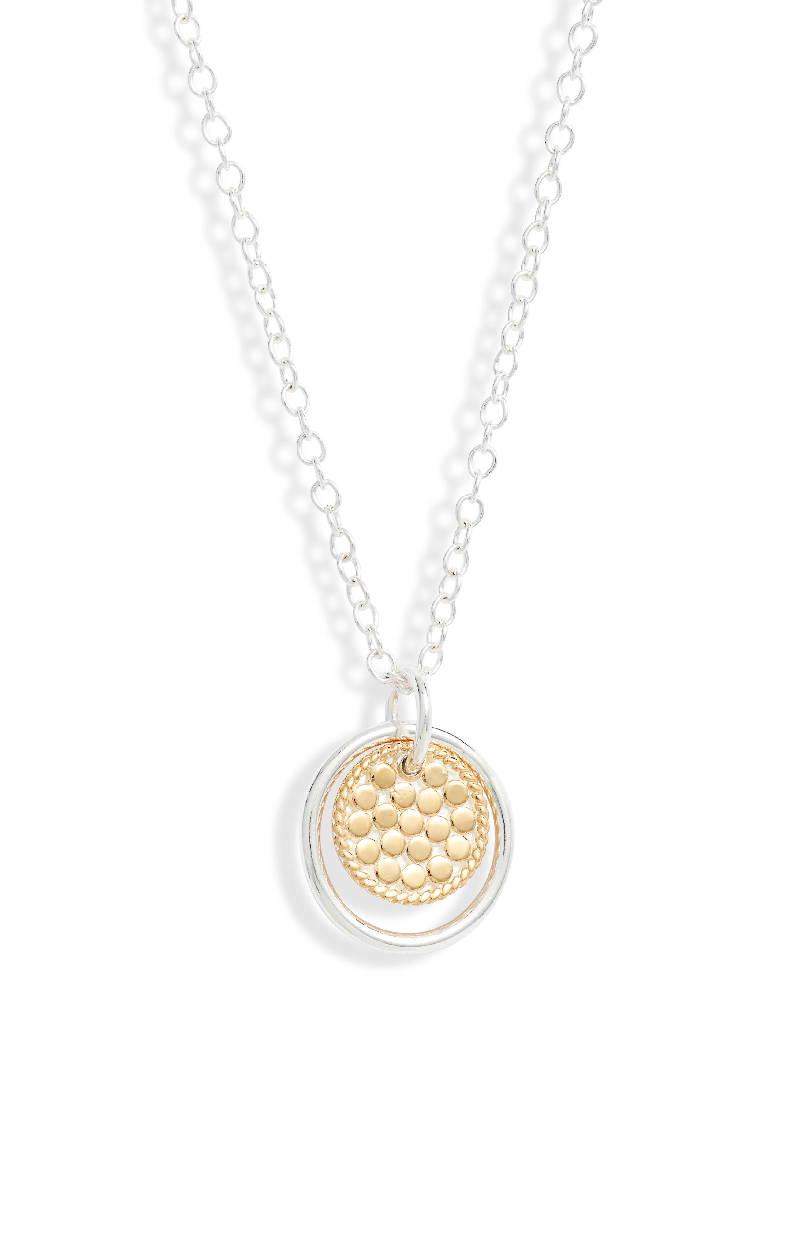 Anna Beck Smooth Dome Ring & Dotted Disc Pendant Necklace | Nordstrom