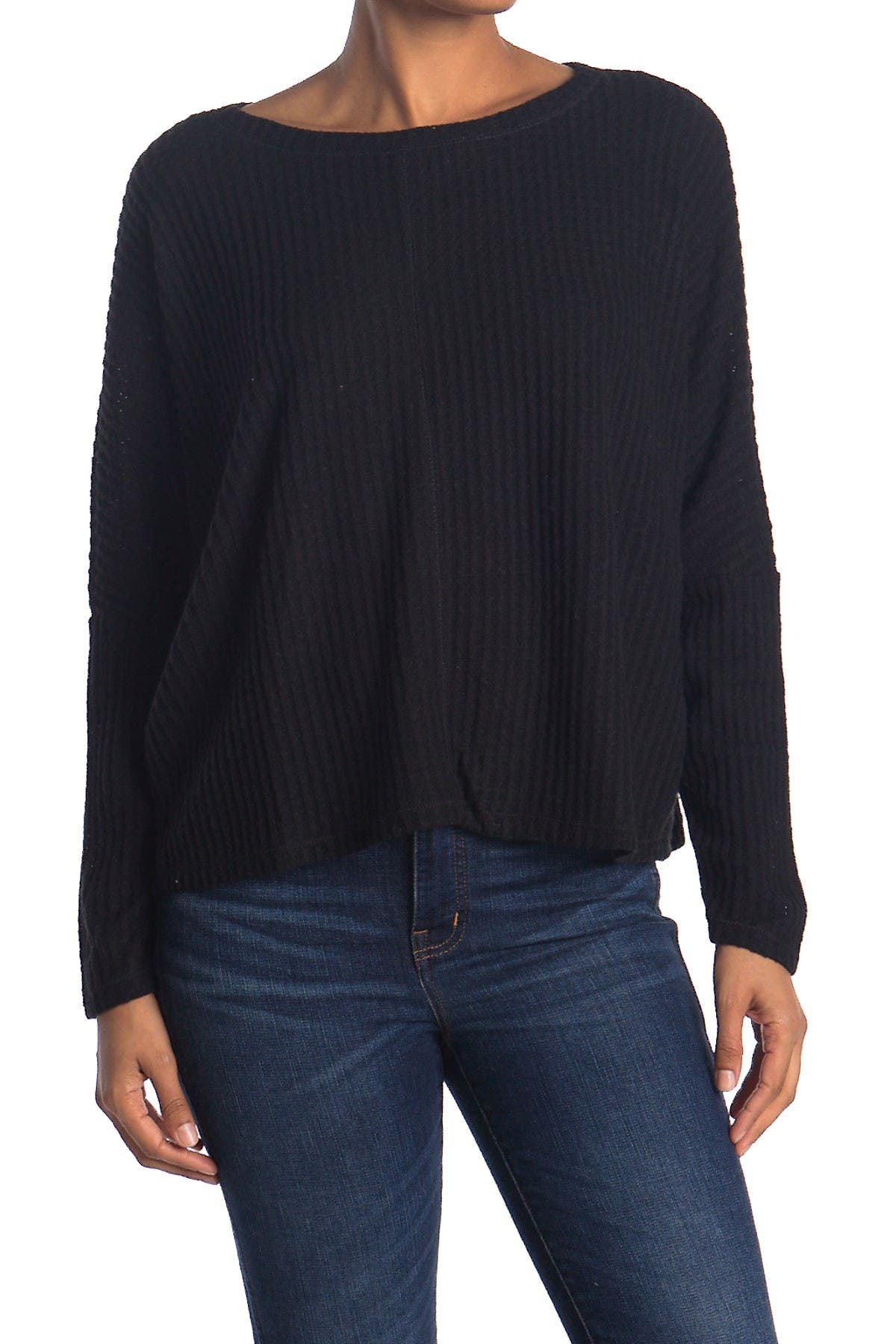 Heather by Bordeaux Long Dolman Sleeve Waffle Knit Pullover | Nordstromrack